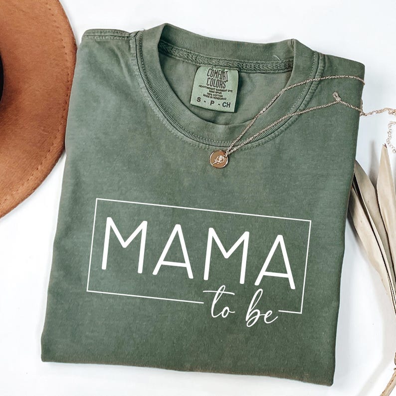 Mama to Be Comfort Colors® Shirt Cute Pregnancy Announcement Tee First ...