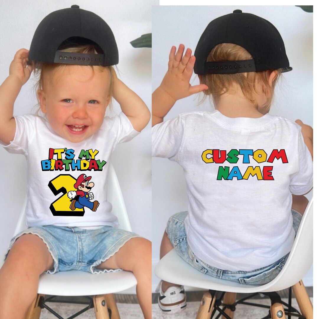 Its My Birthday Custom Age and Name Super Fast Guy Shirt, Kids Gaming ...