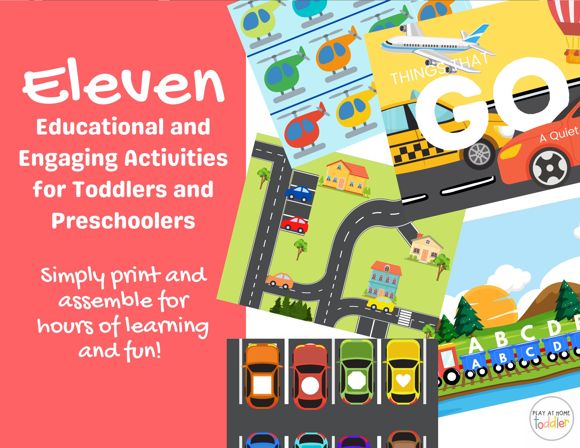 Transportation Quiet Book, Busy Book for Toddlers, Transportation ...