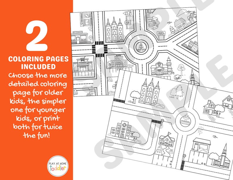 Engineer Size LDS Road Map Coloring Page | General Conference Activity ...