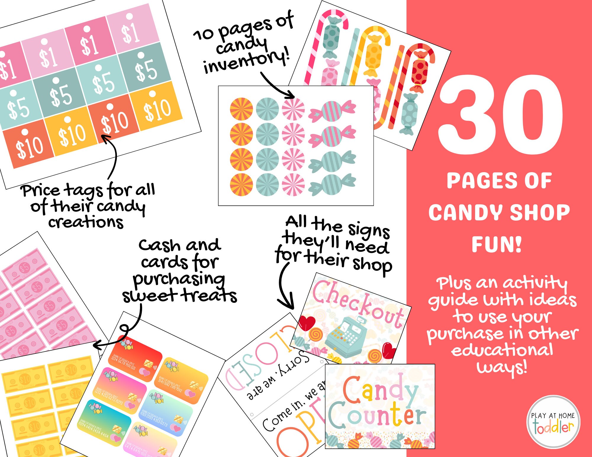 Candy Shop Dramatic Play Set Creative Play Candy Shop Preschool