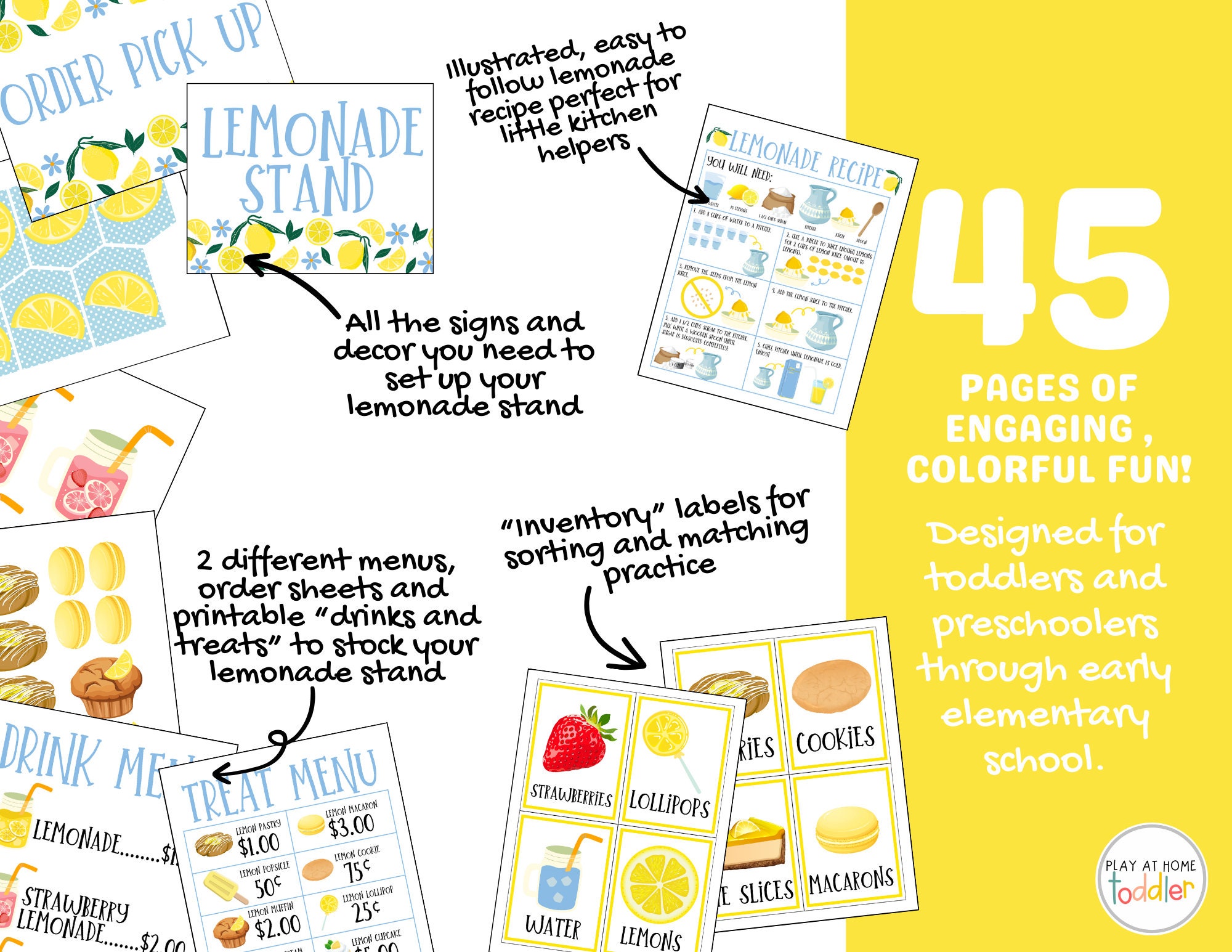 Lemonade Stand Dramatic Play Set, Summer Activity, Preschool Sensory ...
