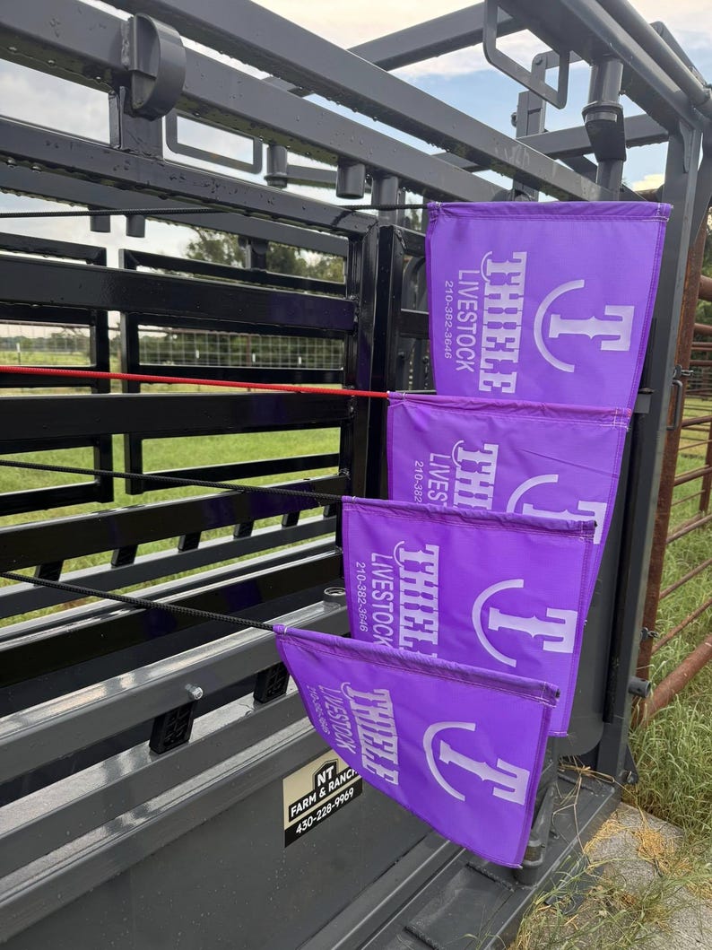 50" Custom Cattle Flags - Etsy