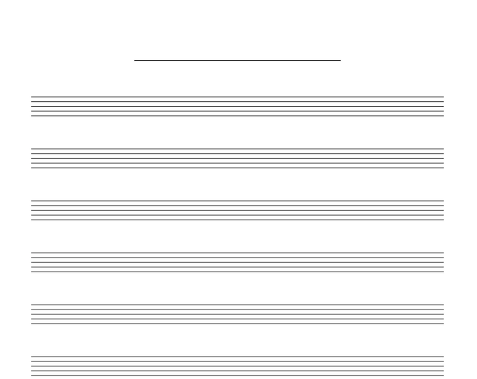 Blank Sheet Music | Printable PDF - Etsy