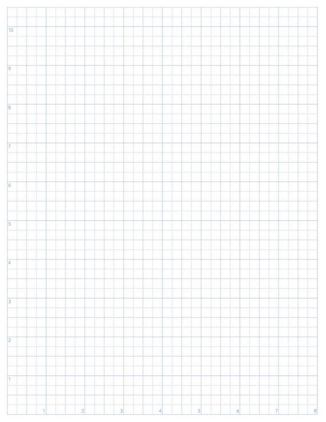 Blank Graph Paper | Printable PDF - Etsy