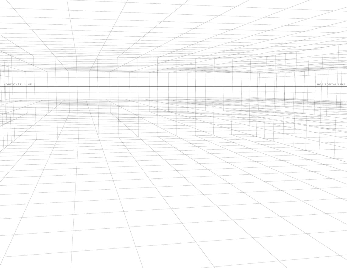 3D Perspective Graph Paper | Printable PDF - Etsy