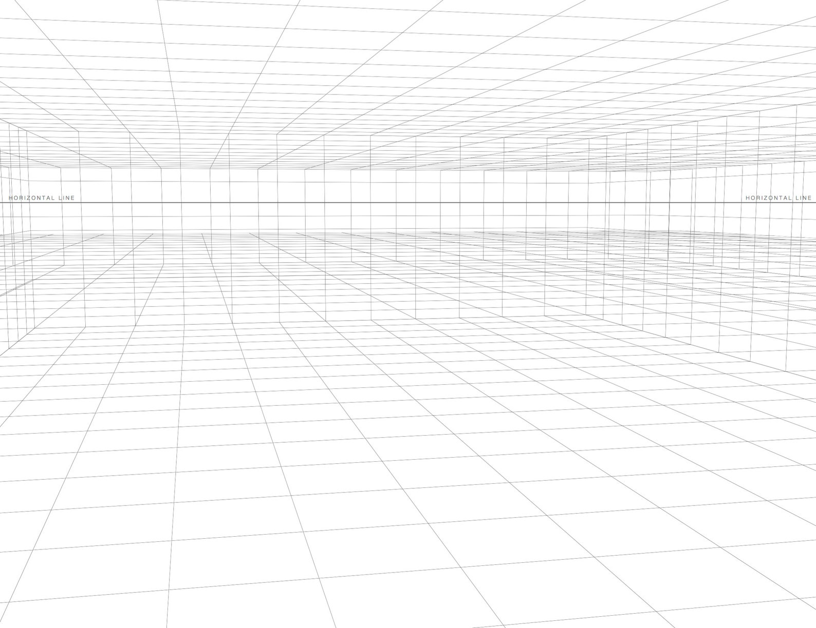 3D Perspective Graph Paper | Printable PDF - Etsy