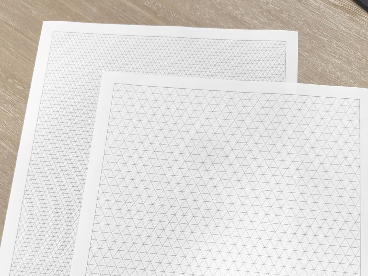 Blank Triangle Graph Paper | Printable PDF - Etsy