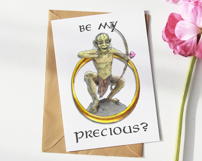 Be My Precious? - Gollum Lord of the Rings Parody Valentines/birthday ...
