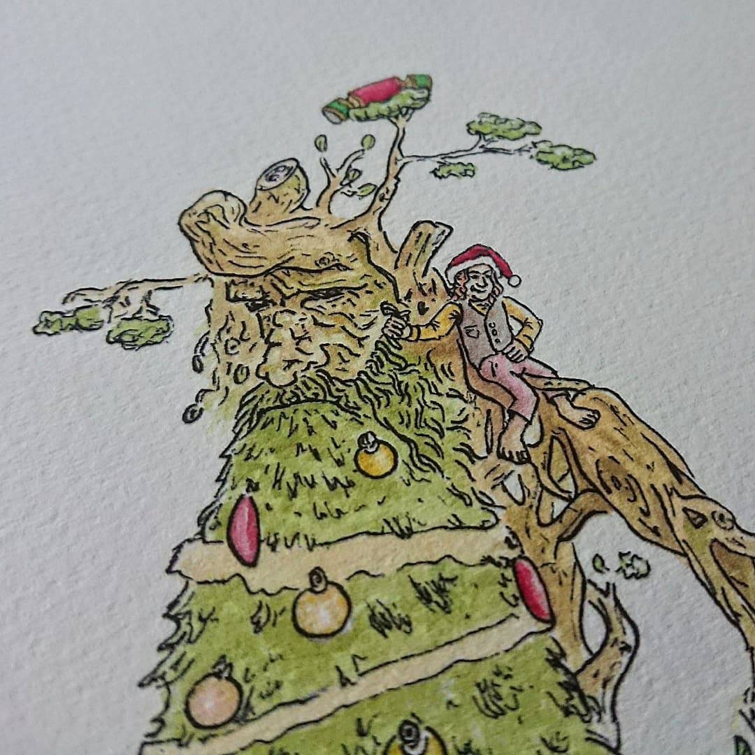 O Christmas Treebeard - Lord of the Rings Parody Xmas Card - Funny ...