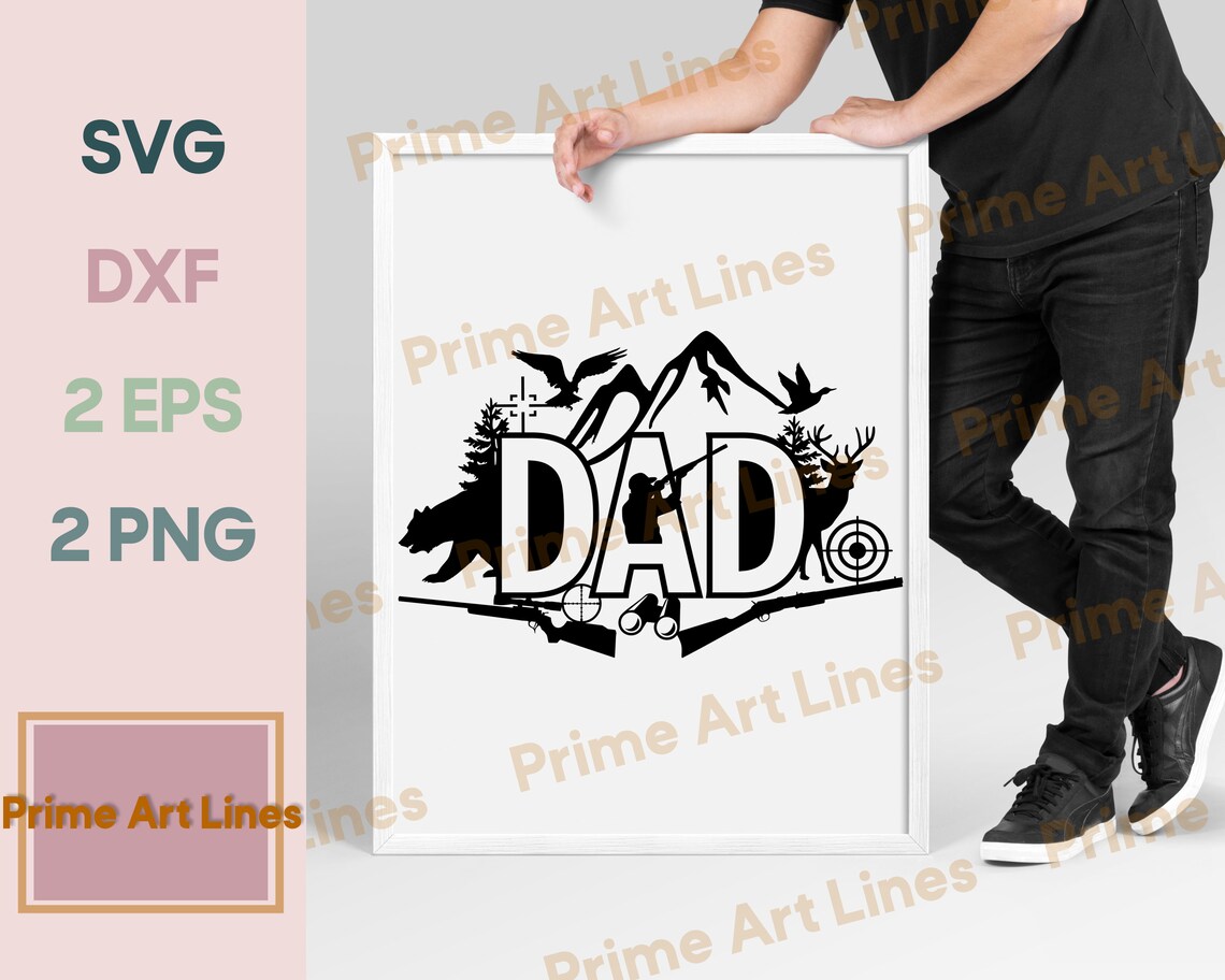 Hunting Dad SVG Dad Hunting SVG Dad Hunter Svg Hunt Svg | Etsy