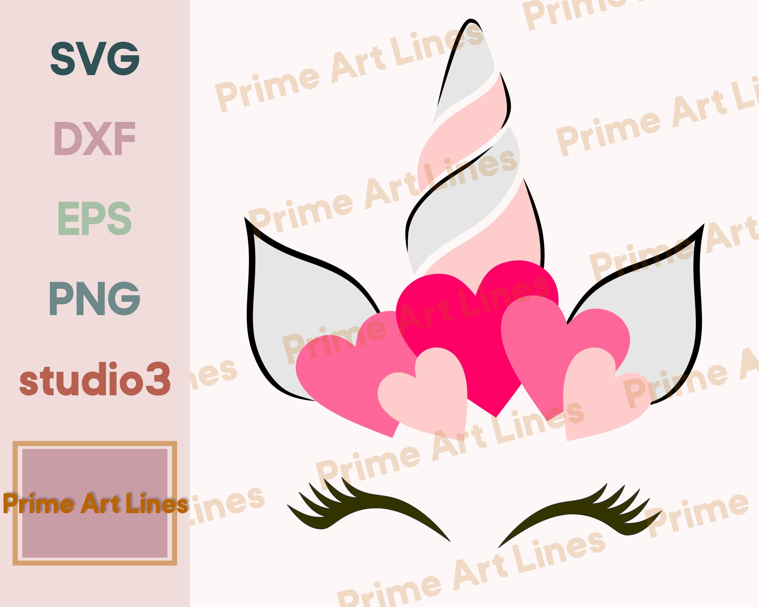 Unicorn Svg Unicorn Face Svg Valentine Unicorn Svg Png - Etsy