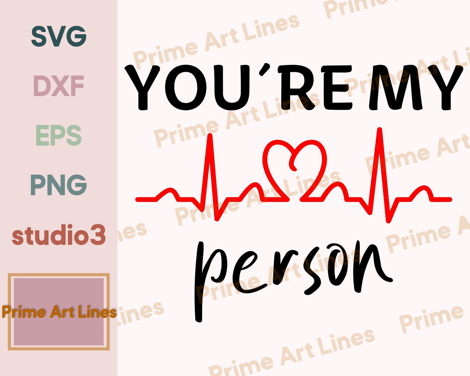 You're My Person Svg Dxf Png Silhouette Studio - Etsy