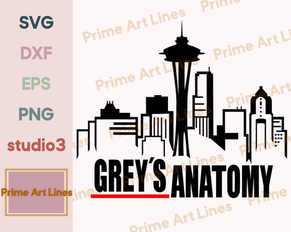 Greys Anatomy SVG Greys Anatomy Png Dxf Greys Anatomy | Etsy Canada