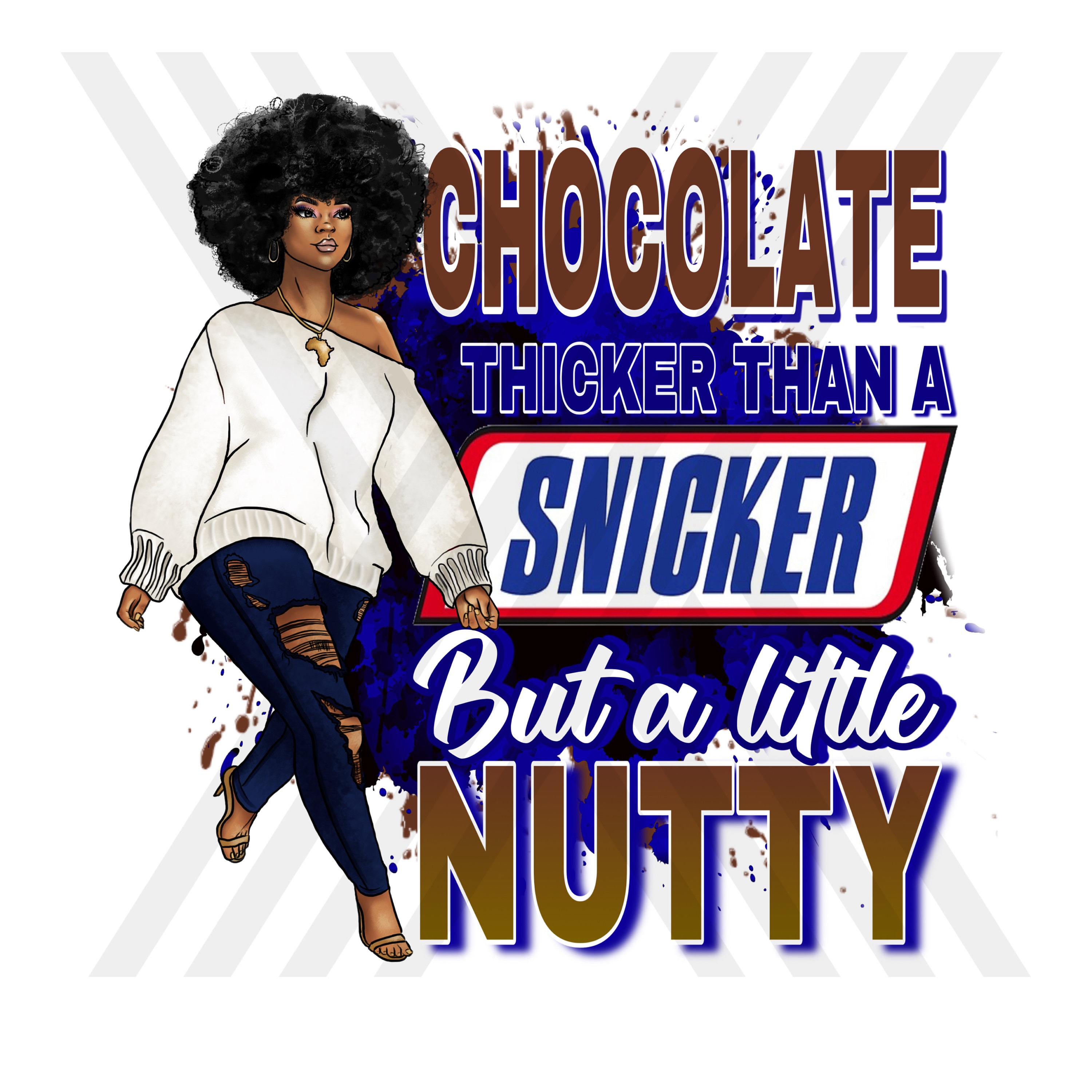 CHOCOLATE Thicker Than a Snicker but a Little Nutty - Etsy