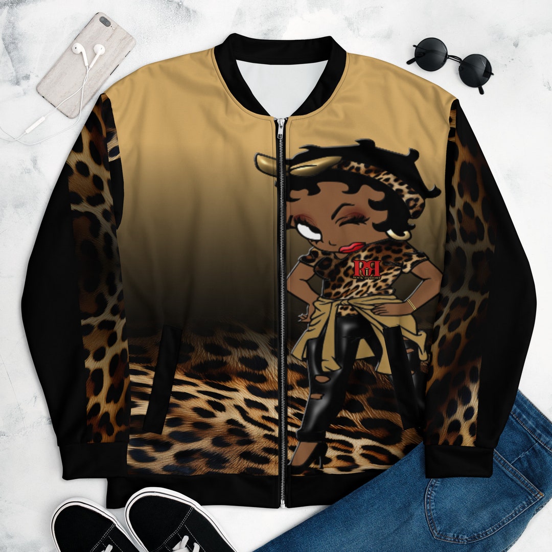 Leopard Betty Boop Unisex Bomber Jacket - Etsy