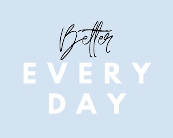Better Every Day Journal - Etsy