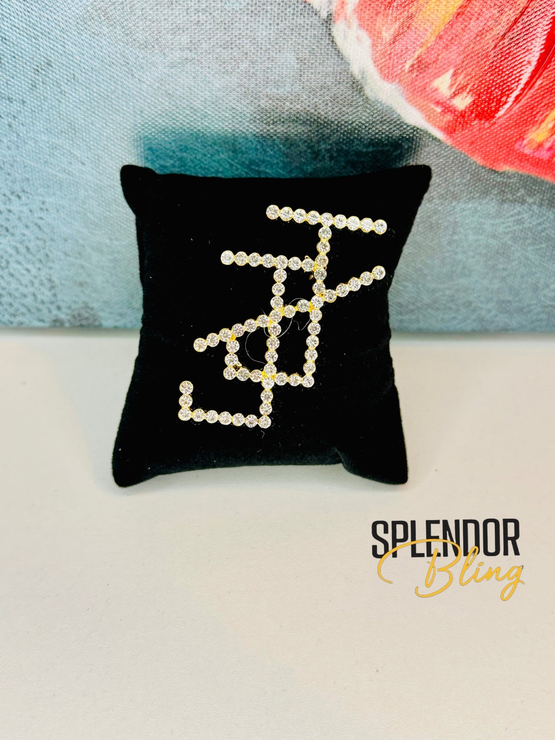 Interlocking JJ Clear Rhinestone 2” Pin - Jack and Jill of America - Etsy