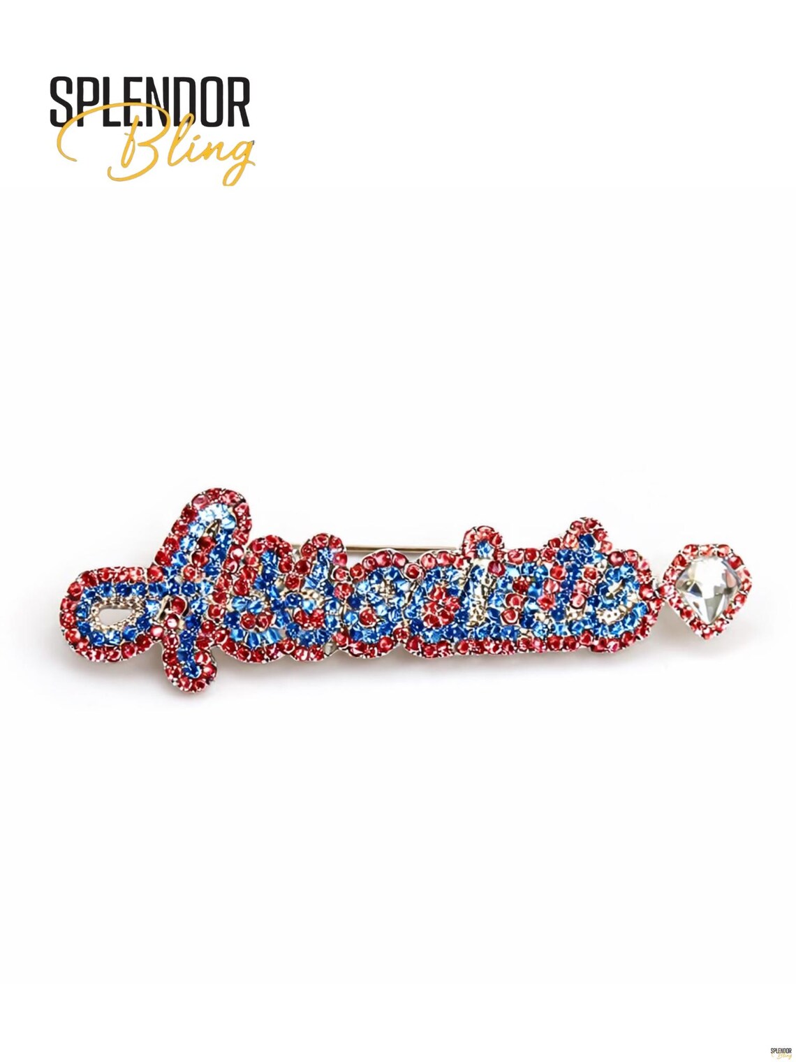 JJOA Rhinestone Script Associate Jewel Brooch - Jack and Jill of ...