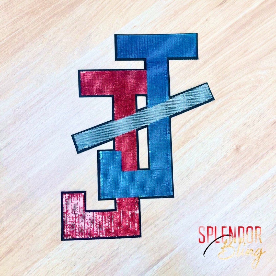 JJOA Sequin Interlocking JJ DIY Iron-on Patch - Jack and Jill of ...