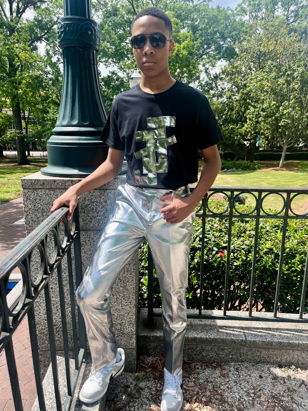 Adult JJOA Black Chrome Interlocking JJ T-shirt - Jack and Jill of ...