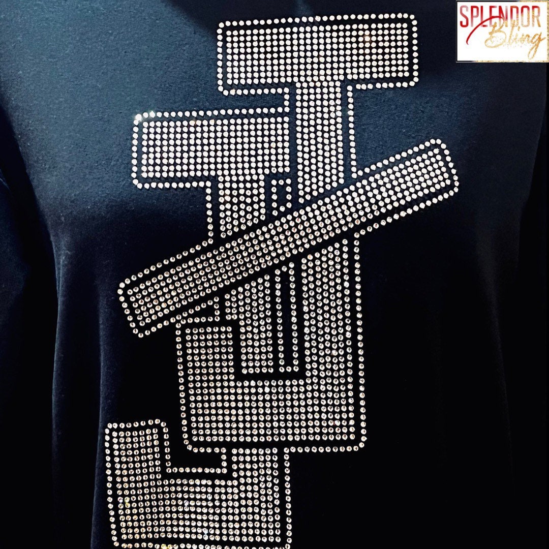 ADULT Jack and Jill of America Interlocking JJ Rhinestone Bling Hoodie ...