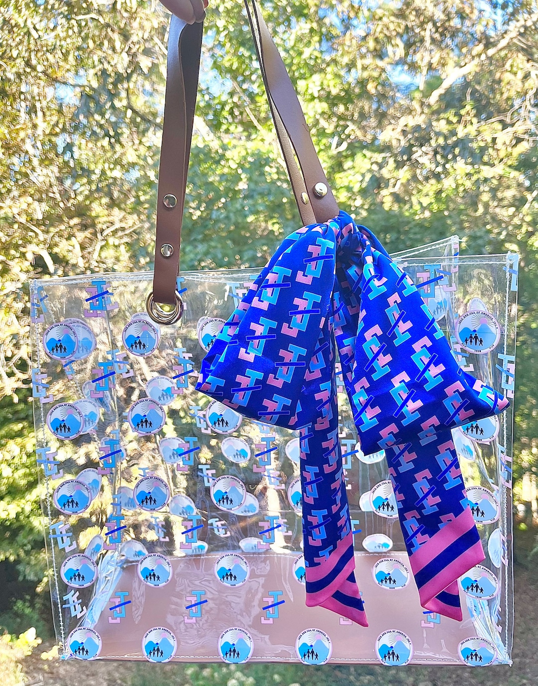 Jack and Jill Clear PVC Branded Tote Bag (tie Scarf Sold Separately) - Etsy
