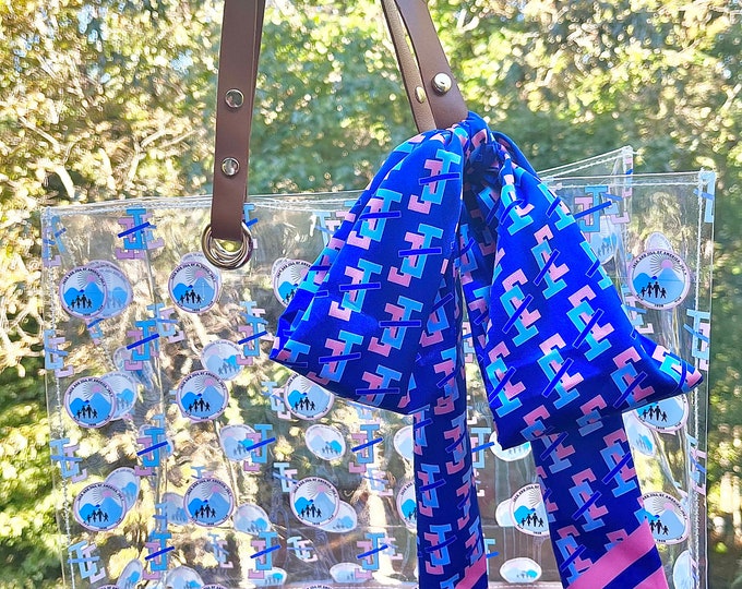 Jack and Jill Clear PVC Branded Tote Bag (tie Scarf Sold Separately) - Etsy