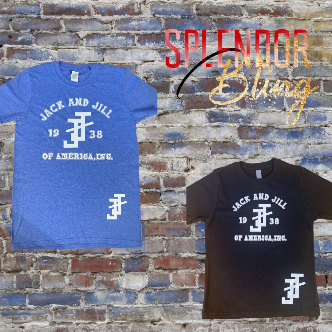 ADULT SIZE Jack and Jill of America Block Logo T-shirt - Etsy