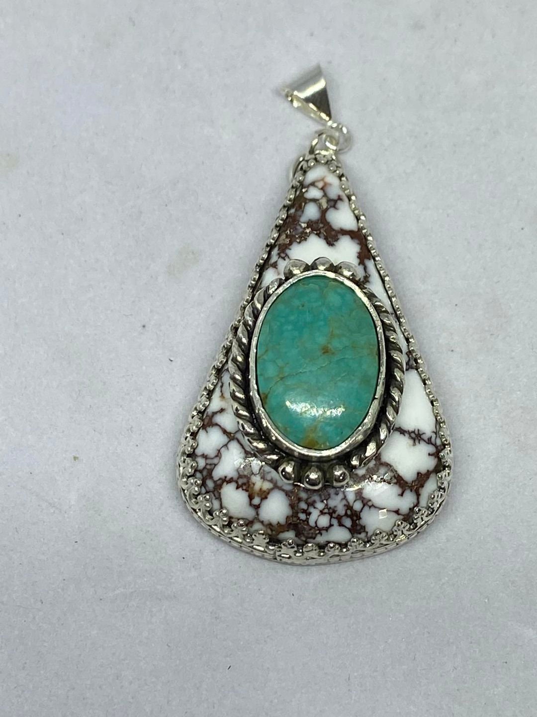 Wild Horse & Royston Turquoise Pendant - Etsy