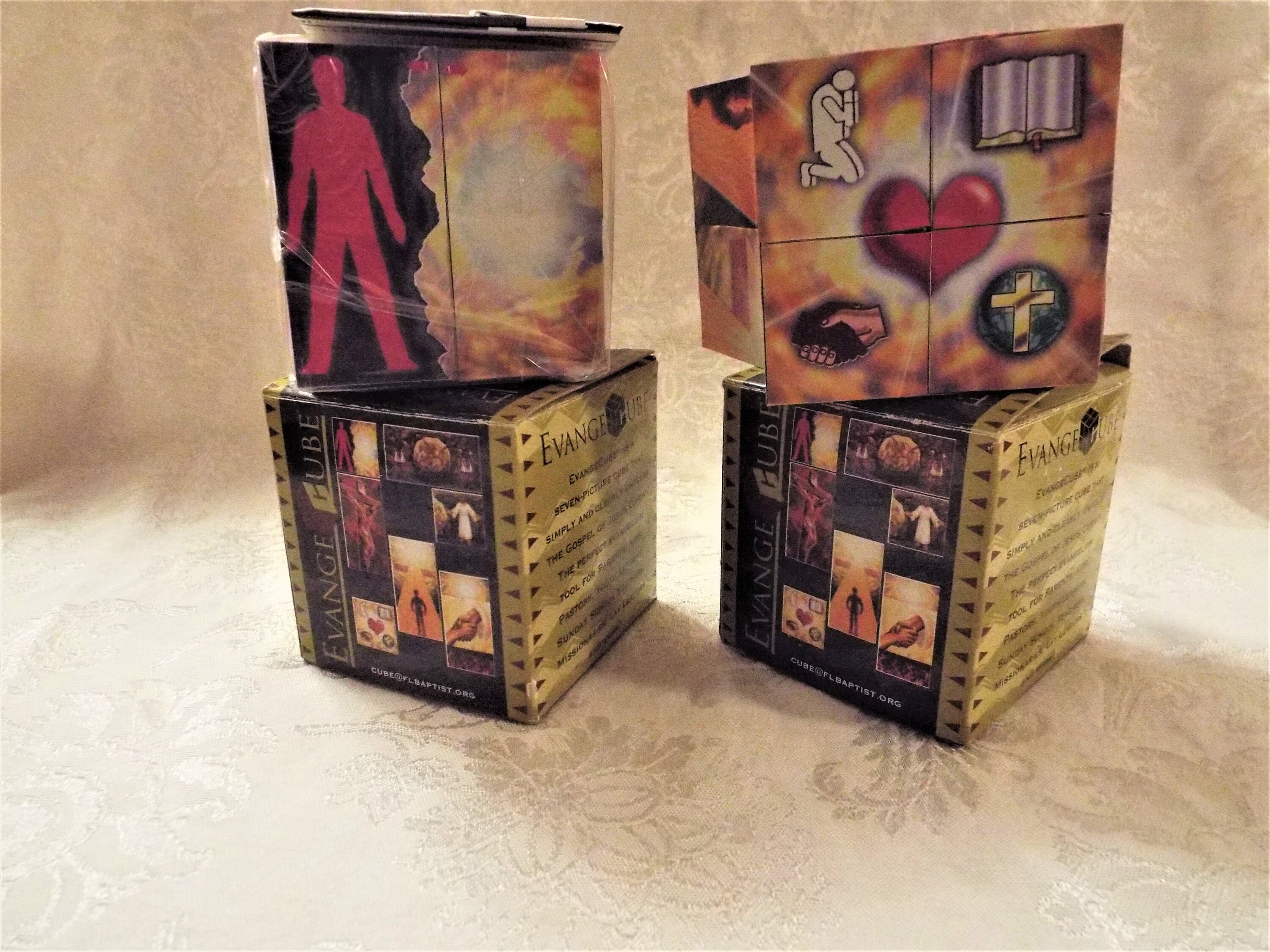 Vintage Christian Evangecube Baptist Convention Jesus Unfolding ...