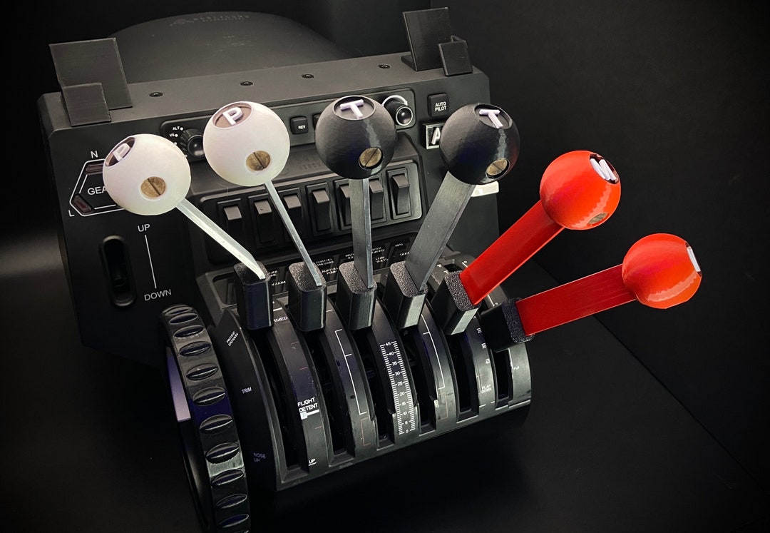 Douglas DC-3 Aircraft Flight Controls | "real Feel" Aluminum Levers ...