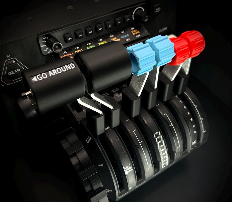 Beechcraft Baron G58 Flight Control Set | Realistic Aluminum Levers ...