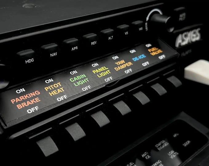 Honeycomb Bravo Aircraft Throttle Switch Labels | Made to Order | Full ...