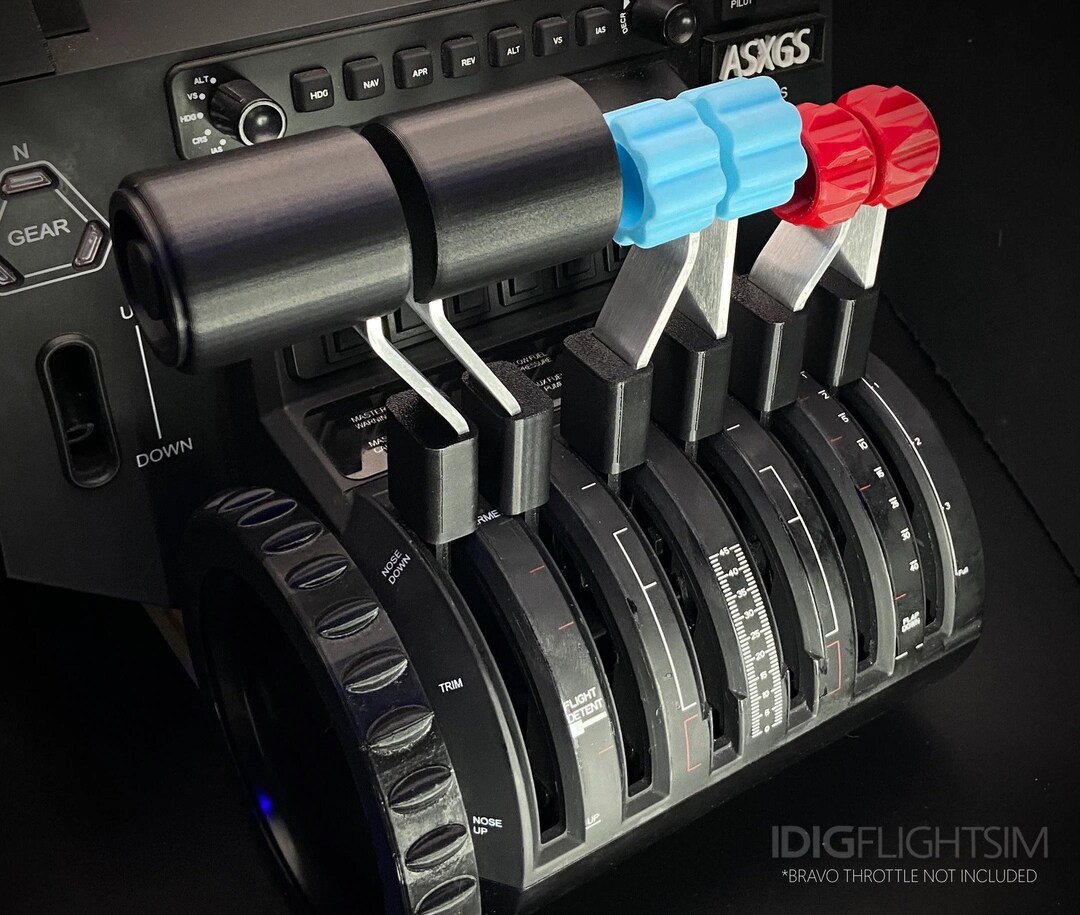 King Air 350 Style Twin Engine Flight Controls | 60 Duke | Metal ...