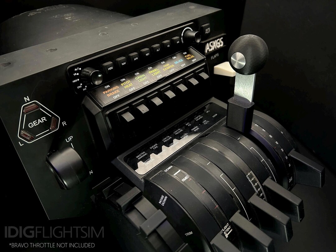 Beechcraft Style G36 G58 - Cowl Flap Control | Realistic Aluminum Lever ...