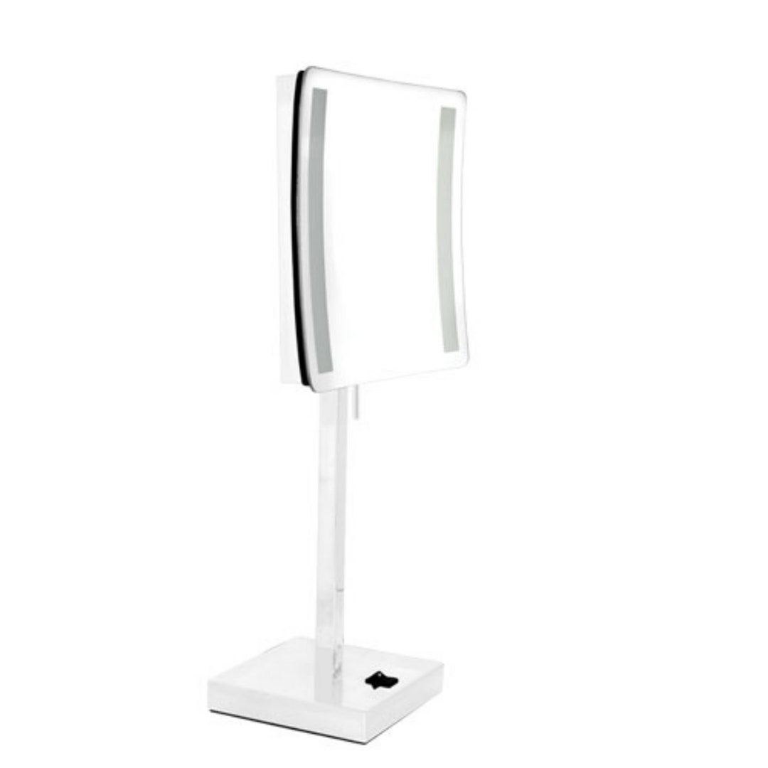 Clearance Chrome Led Light Stand Mirror 3X - Etsy