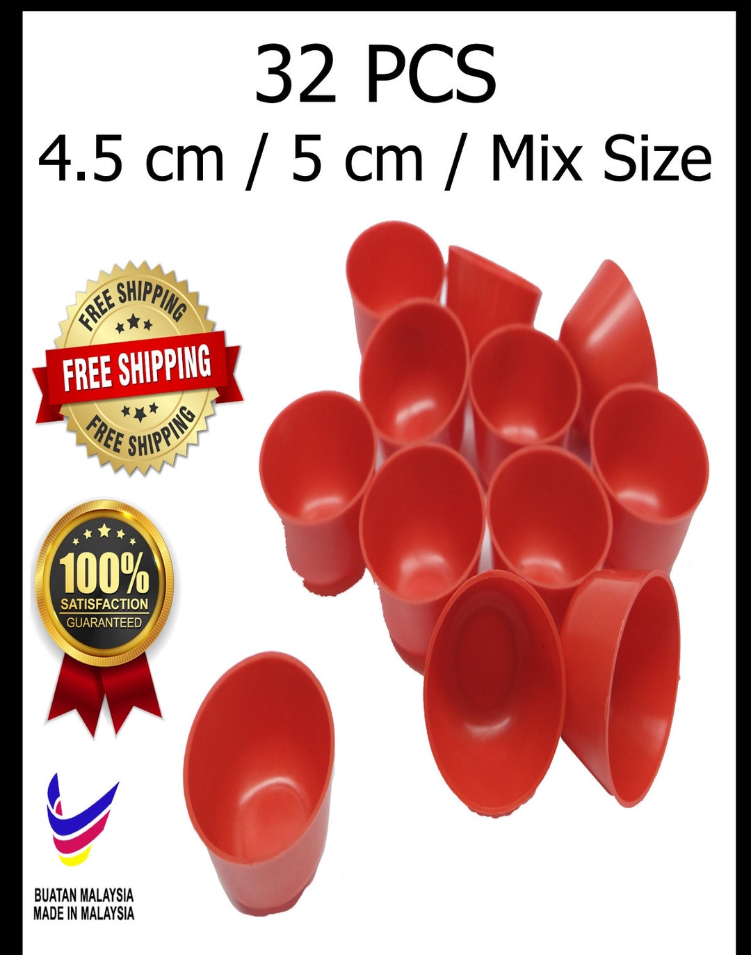 New 32pcs Kue Lompang Banh Puto Mold Round Small Steamed Rice Cake ...