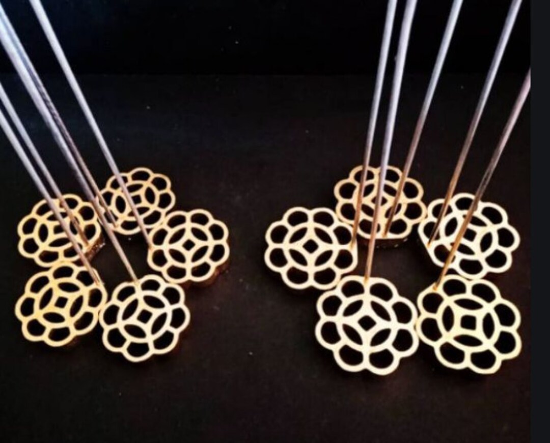 NEW Rosette Cookies Patty Shell Vintage Brass Flower Mold 5cm Free ...