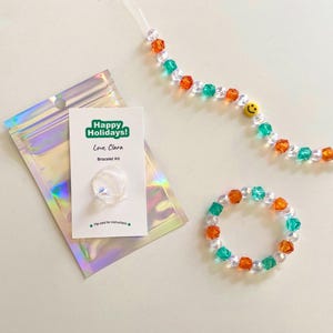 Holiday Bracelet Kit: DIY Kids Party Favor, Christmas Gift - Etsy