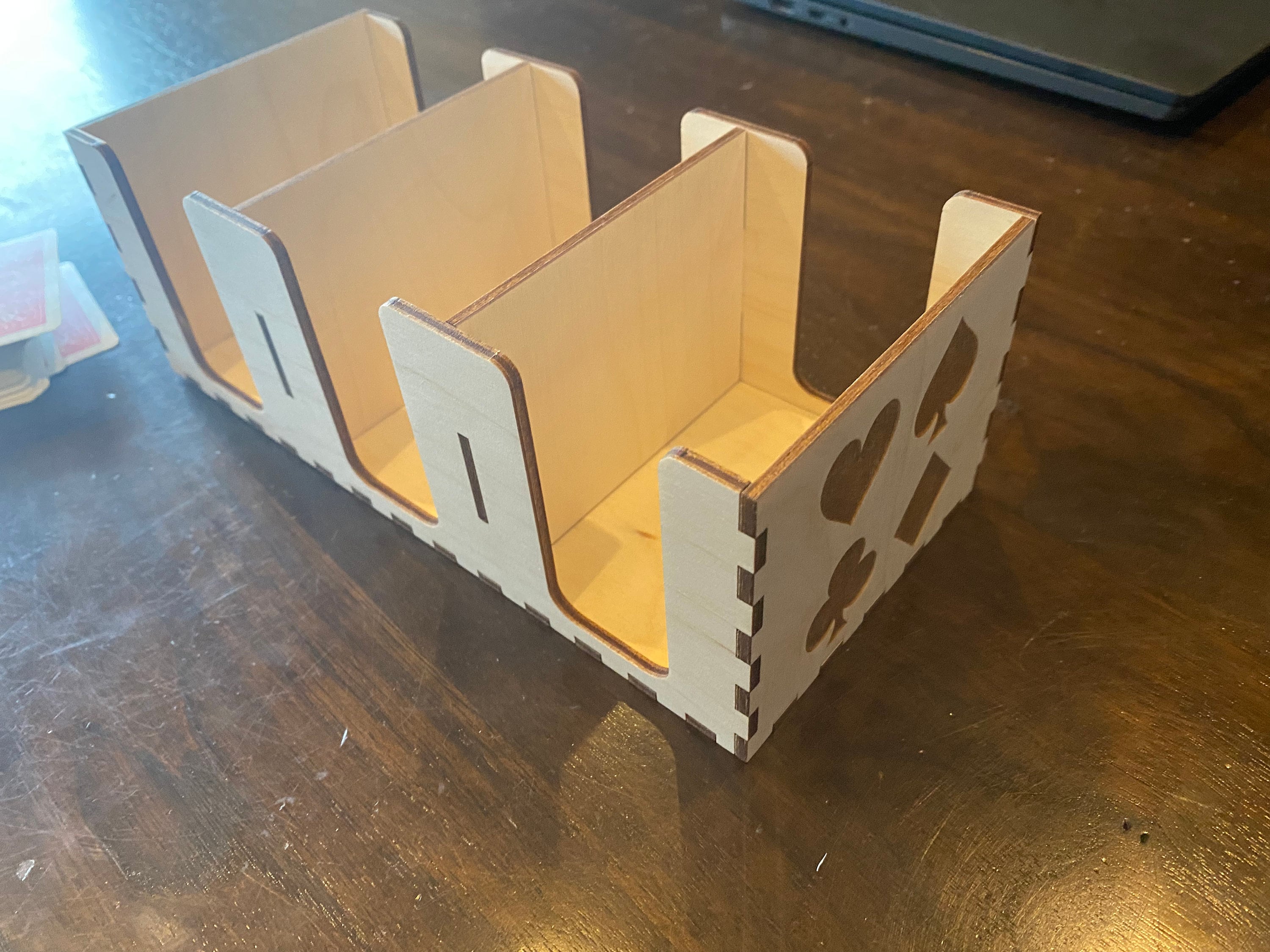 Hand and Foot Card Box and Tray - Etsy