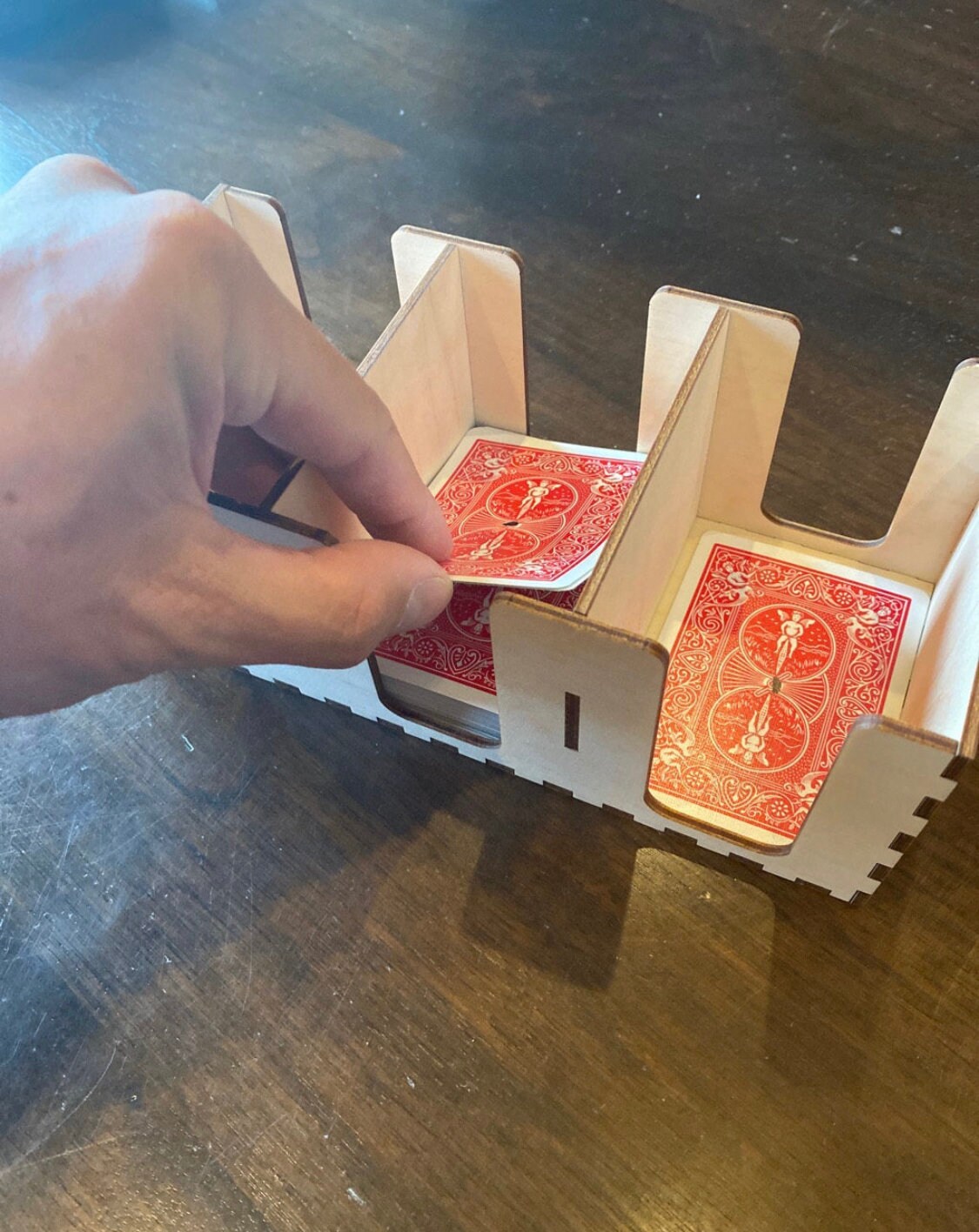 Hand and Foot Card Box and Tray - Etsy