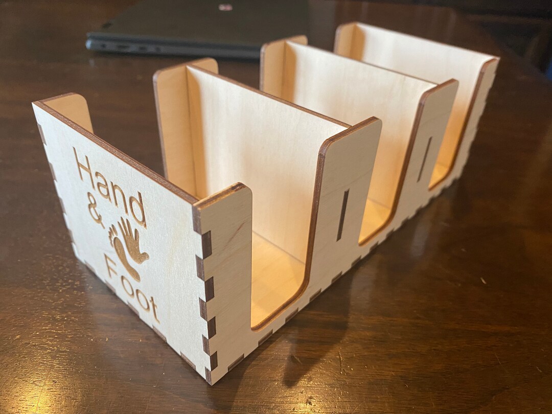 Hand and Foot Card Box and Tray - Etsy