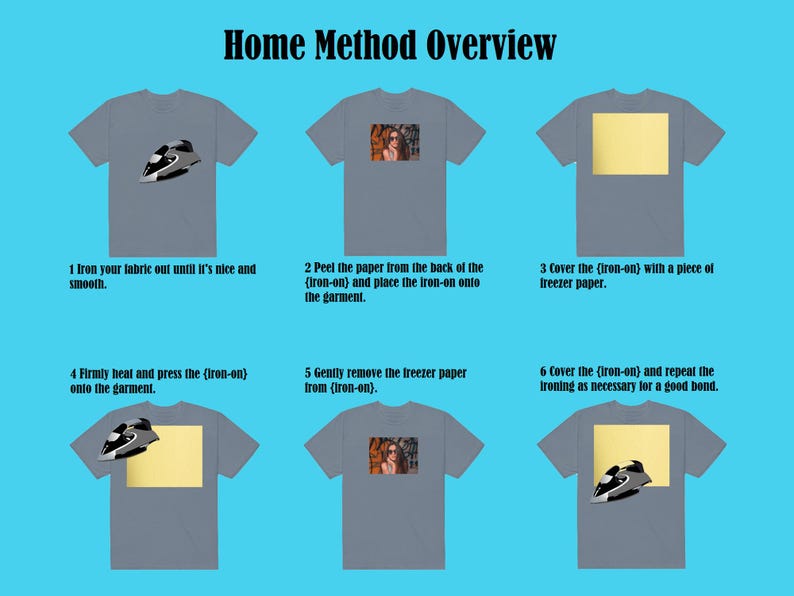 Personalized Custom Iron-on Decals / Vinyl Heat Transfer Decals / Add ...