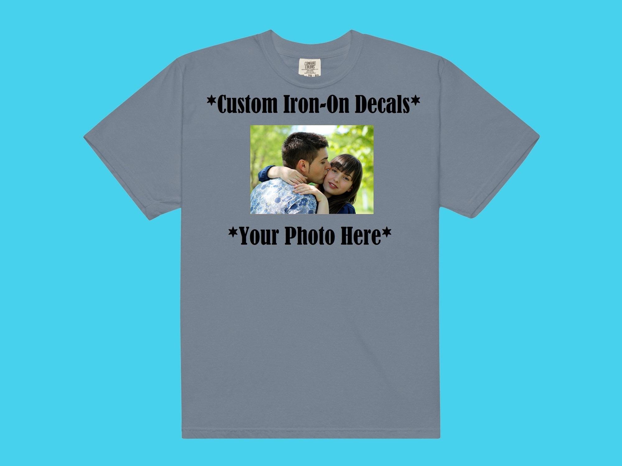 Personalized Custom Iron-on Decals / Vinyl Heat Transfer Decals / Add ...