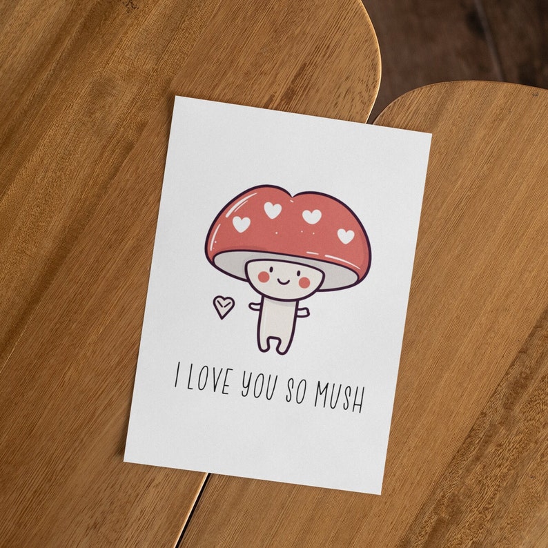 I Love You so Mush Card, Funny Love Card, Valentines Day, Anniversary ...