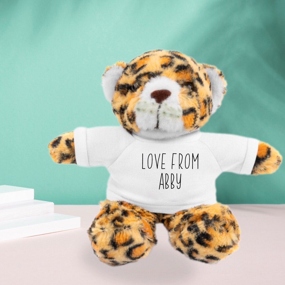 Personalized Stuffed Jaguar, Valentines Day Gift, Custom Gift ...