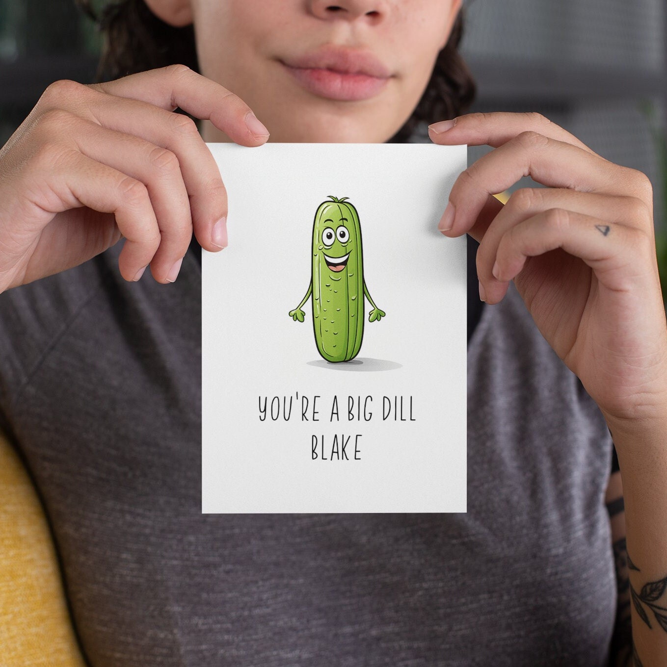 Pickle Personalized Card, Funny Card, Valentines Day, Anniversary Card ...