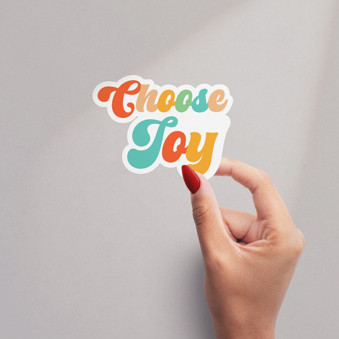 Choose Joy Sticker, Positive Affirmations Sticker, Water Bottle Sticker ...