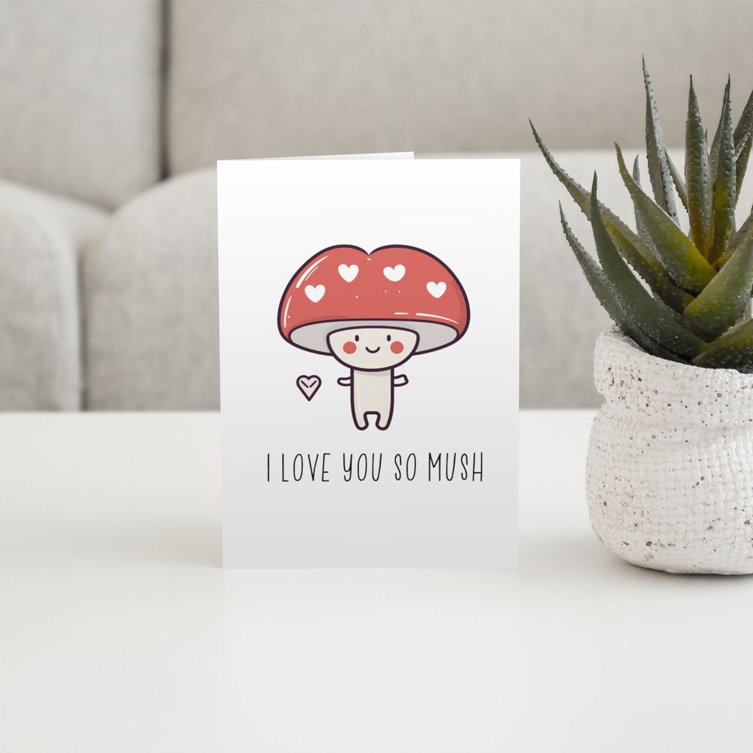 I Love You so Mush Card, Funny Love Card, Valentines Day, Anniversary ...